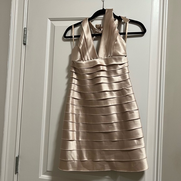 BCBGMaxAzria | Dresses | Vintage Bcbg Satin Layer Dress | Poshmark